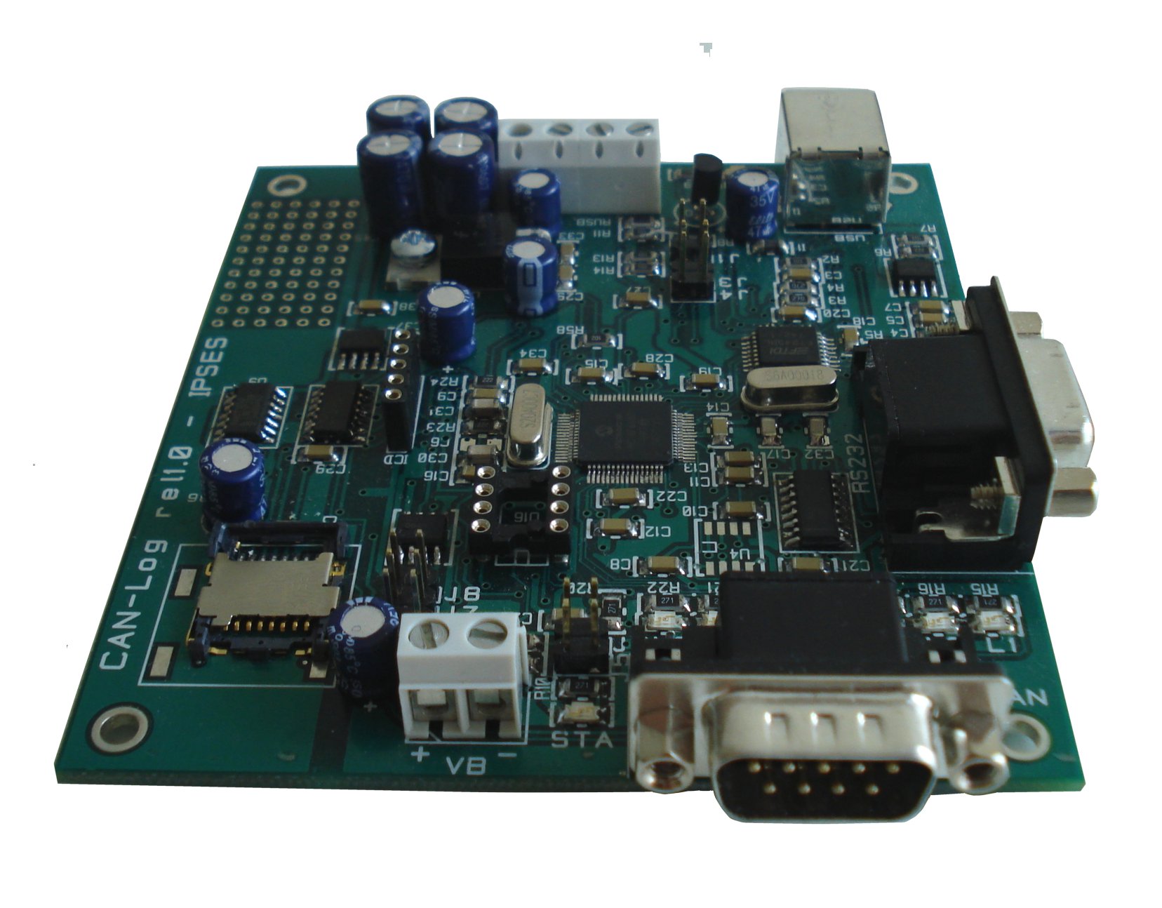 CAN Logger: Data Logger for bus CAN with USB and RS232 interface ...